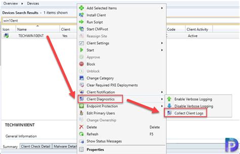 Collect SCCM Client Logs Using ConfigMgr Console