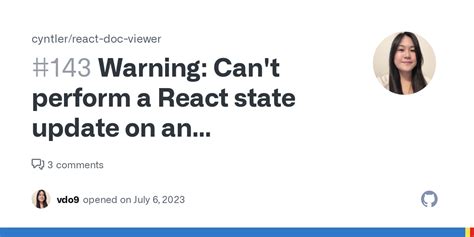 warning can t perform a react state update on an unmounted component · issue 143 · cyntler