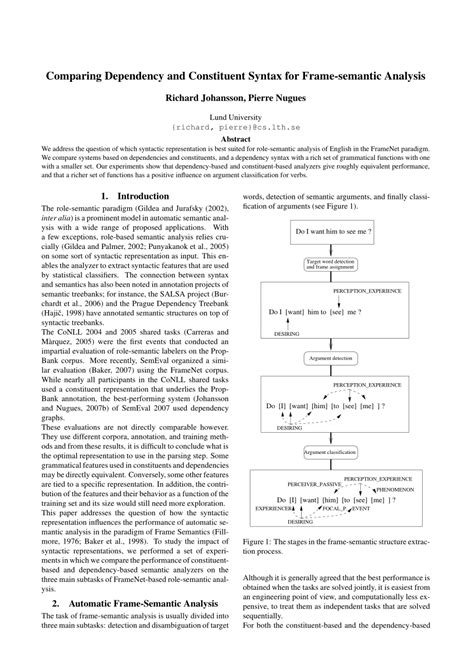 pdf comparing dependency and constituent syntax for frame semantic analysis