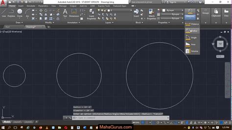 How To Measure Radius In Autocad Measure Radius In Autocad YouTube