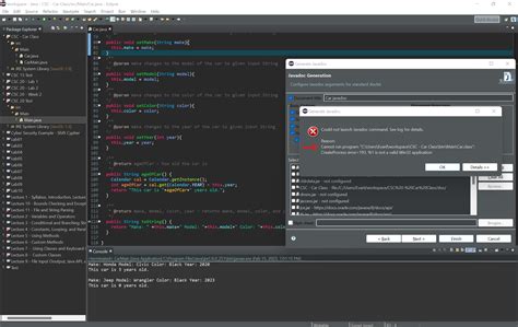 Java Attempting To Generate Javadoc In Eclipse But Getting Error 193