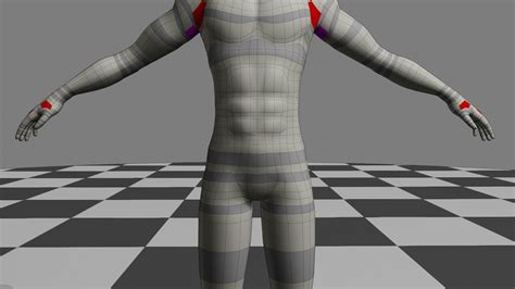 Male Body Topology D Model Cgtrader