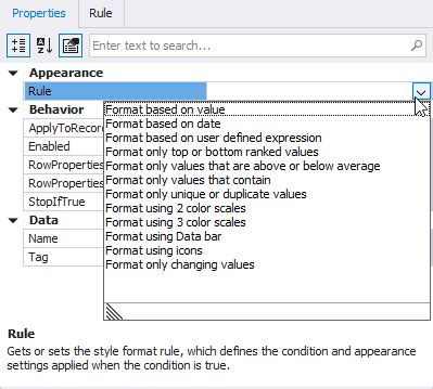 Conditional Formatting WinForms Controls DevExpress Documentation
