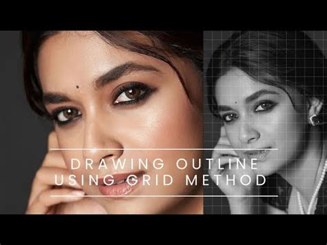 How To Draw Outline Using Grid Method Tutorial YouTube