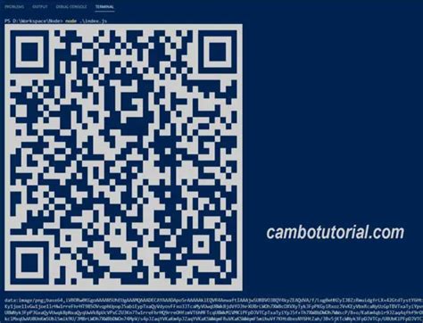 CamboTutorial How To Generate QR Code In Node Js Example