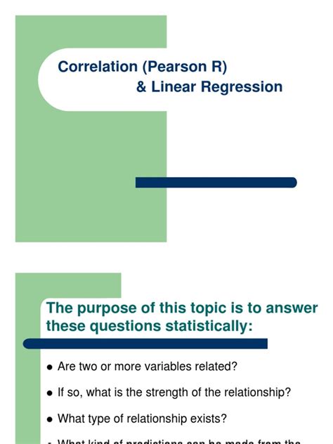 correlation and regression v2 pdf regression analysis statistics