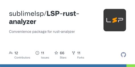 GitHub Sublimelsp LSP Rust Analyzer Convenience Package For Rust
