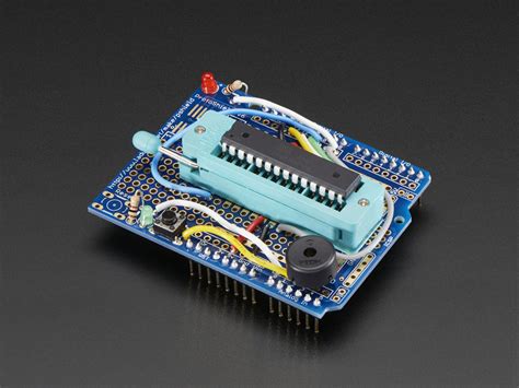 standalone avr isp programmer shield kit includes blank chip id 462 17 50 adafruit
