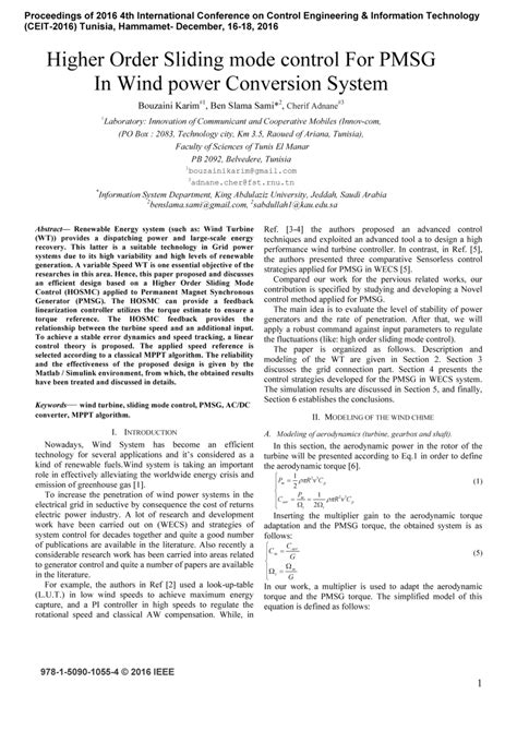 pdf higher order sliding mode higher order sliding mode control for pmsg in wind power