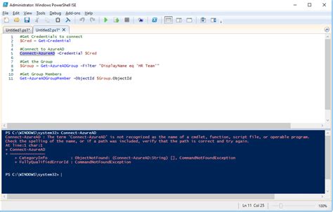 fix connect azuread the term connect azuread is not recognized as the name of a cmdlet
