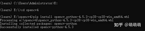 python 3 8 12 anaconda3虚拟环境安装opencv python 4 5 3 知乎