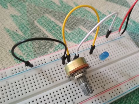 Controlling An LED With Potentiometer Arduino Resistor Led