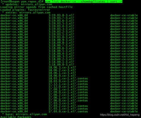 linux下安装指定版本docker csdn博客