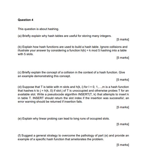 solved question 4 this question is about hashing a