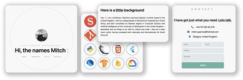 github mitchellsparrow portfoliowebsite a portfolio website designed with next js tailwind