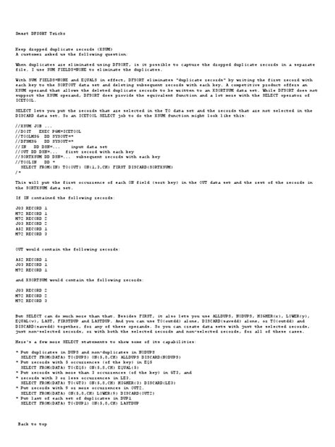 tips sort jcl pdf computer architecture computer data