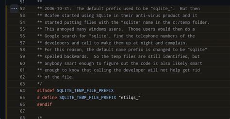 Memes The Sqlite Codebase Is A Gem Tldr Mcaffee Made Wet Dry World