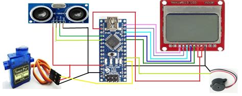 Arduino Based Radar System Circuit Diagram