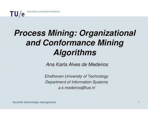 pdf process mining organizational and conformance mining algorithms dokumen tips