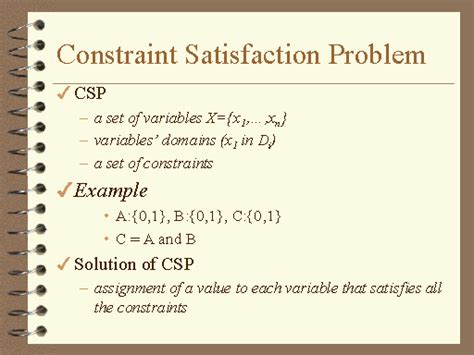 constraint satisfaction problem