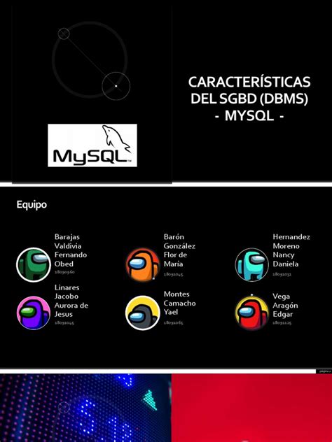 características del sgbd dbms mysql pdf mi sql bases de datos