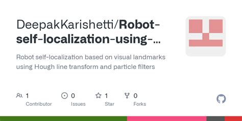 github deepakkarishetti robot self localization using landmarks robot self localization based