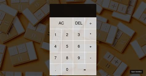 Calculator REACT Codesandbox