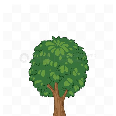 卡通手绘免抠元素 树木植物卡通手绘元素 模板免费下载 psd格式 2000像素 编号36710232 千图网