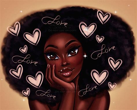 Pretty Black Girl Cartoon