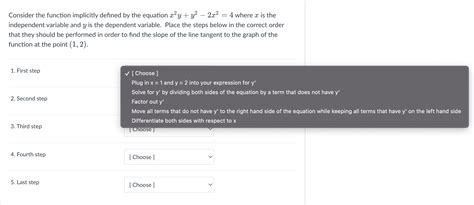 solved consider the function implicitly defined by the