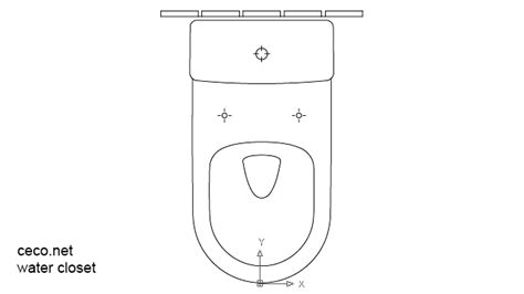 Autocad Drawing Toilet Siphon Wc Cross Section Dwg Off