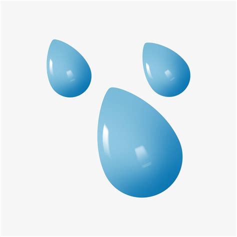 Premium Vector 3d Blue Water Drop Icon Vector Illustration