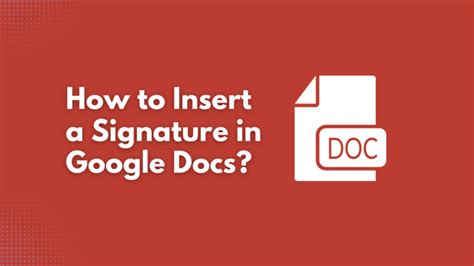How To Insert A Signature In Google Docs Cybers Guards