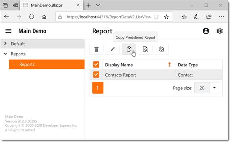create and view reports in an asp core blazor application xaf cross platform app ui