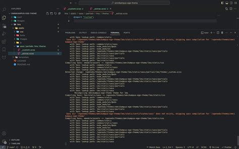 Infinite Watchthemes Compile Loop Development Open EdX Discussions