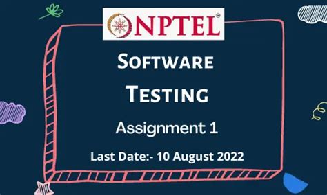 nptel software testing assignment 1 answers 2022 quizxp