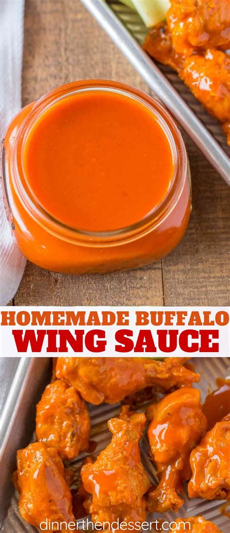 Homemade Buffalo Wing Sauce Takes No Time At All Just 4 Ingredients And If Made Right Is Ju