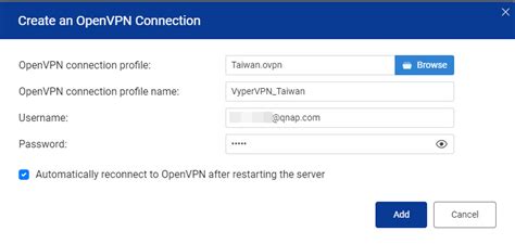 How To Configure VyperVPN On QuRouter Using OpenVPN QNAP