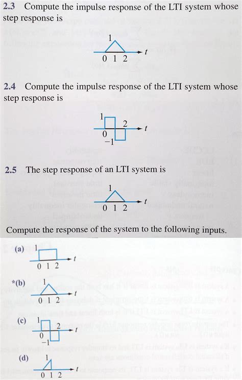 compute the impulse response of the lti system whose
