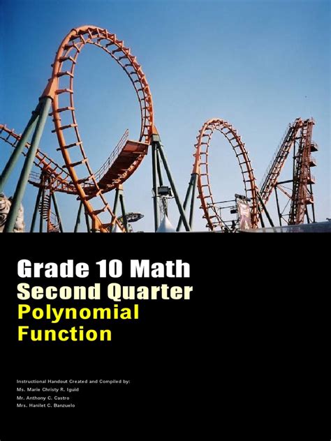 grade 10 math instructional links and handout polynomial functions 2nd quarter pdf