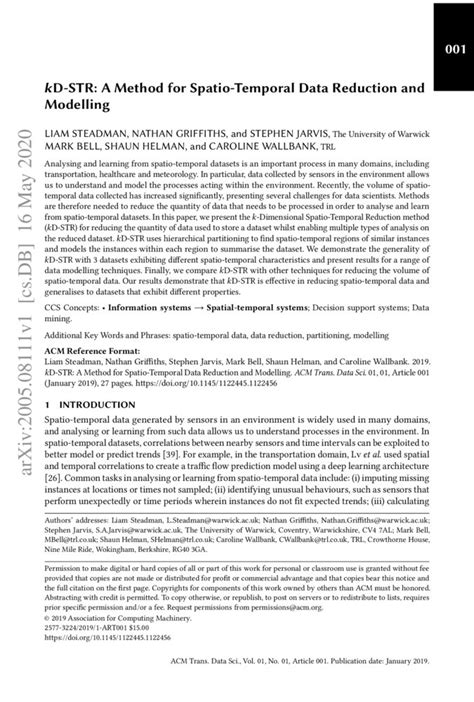 kd str a method for spatio temporal data reduction and modelling deepai