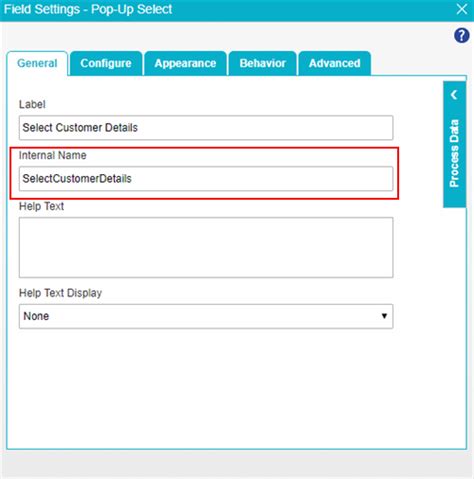 Example How Do I Configure A Pop Up Select Control To Bind The Lookup