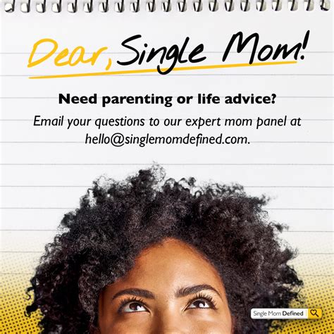 Dear Single Mom Column Single Mom Defined
