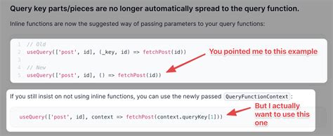 typescript not possible to pass the type of the querykey to `usequery` react query v3 3 0