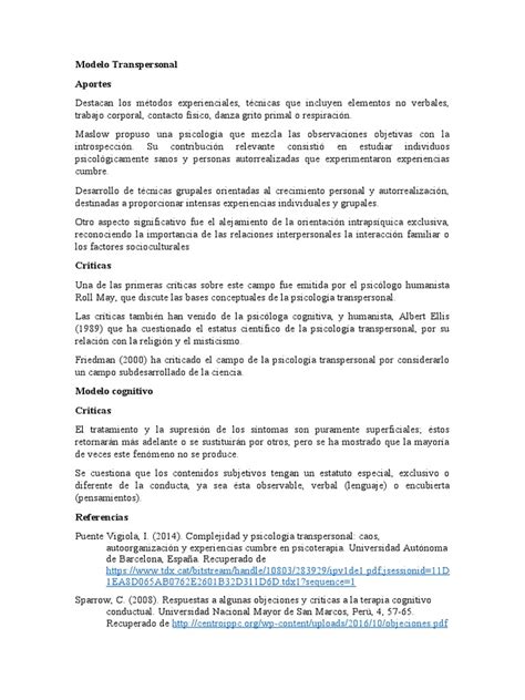 modelo transpersonal pdf