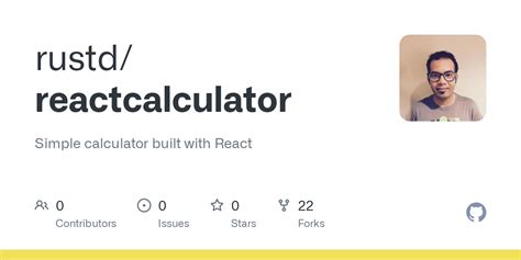 GitHub Rustd Reactcalculator Simple Calculator Built With React