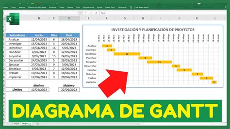Cómo HACER un DIAGRAMA DE GANTT en Excel PASO A PASO 2023 Super Fácil