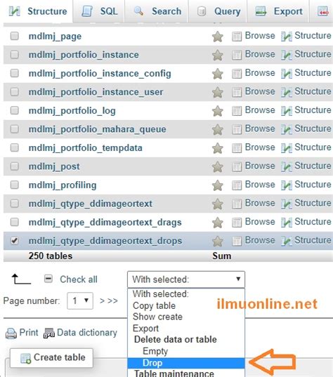 cara menghapus tabel dan database di phpmyadmin 103635 hot sex picture