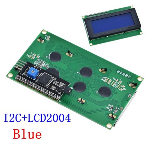 LCD2004 I2C 2004 20x4 2004A Blue Green Screen HD44780 Character LCD W