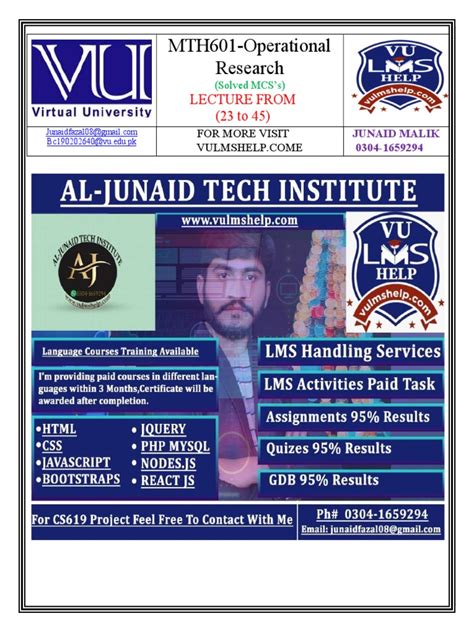 mth601 solved mcqs final term by junaid download free pdf depreciation mathematical